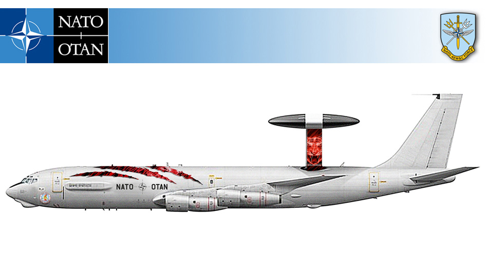 NATO E-3A Sentry / AWACS-Luftaufklärer | ABC Beschriftungsbedarf GmbH ...